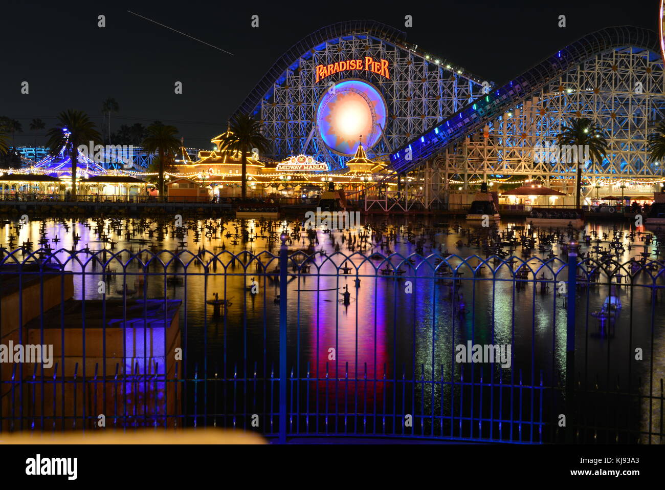 Disneyland at night Stock Photo - Alamy