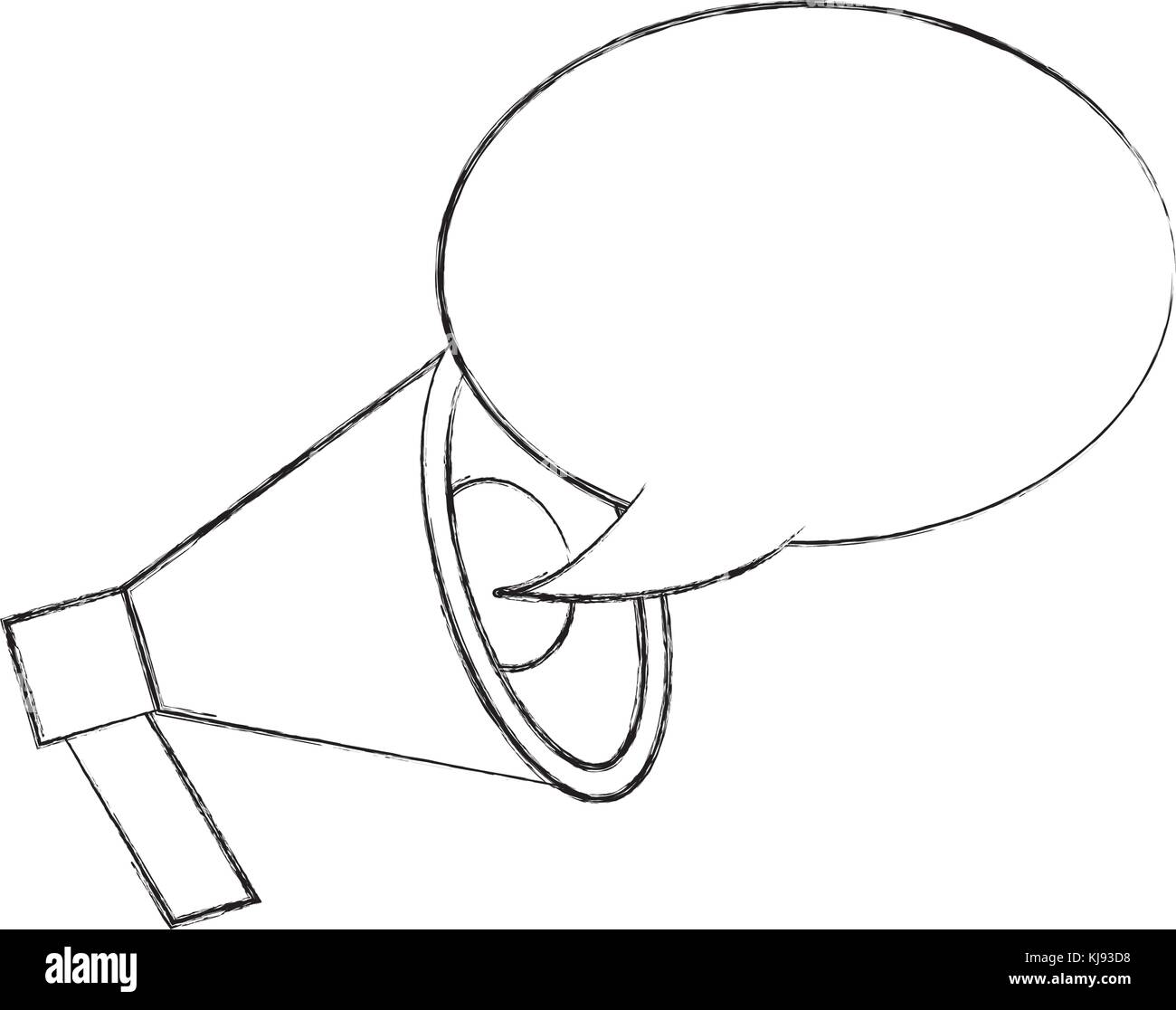 announcement megaphone bubble speak broadcast Stock Vector Image & Art ...