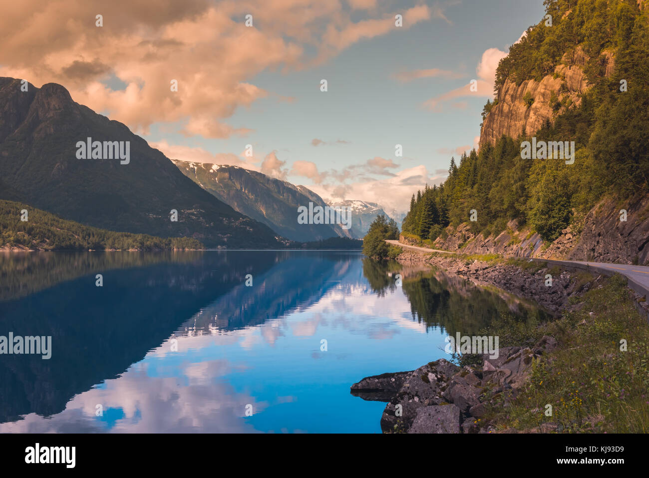 Hardanger Fjord Norway landscape Stock Photo - Alamy