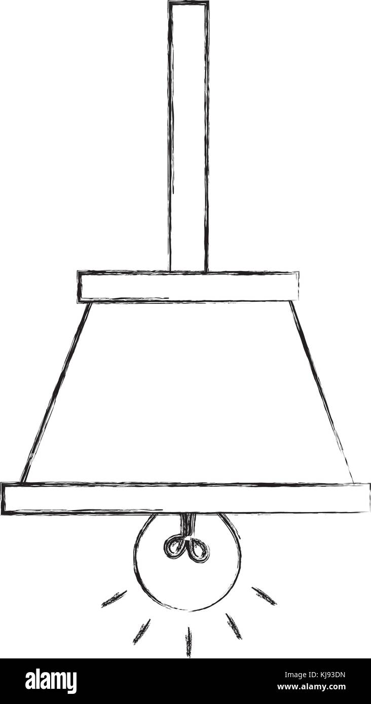 hanging lamp bulb light decoration object Stock Vector Image & Art - Alamy