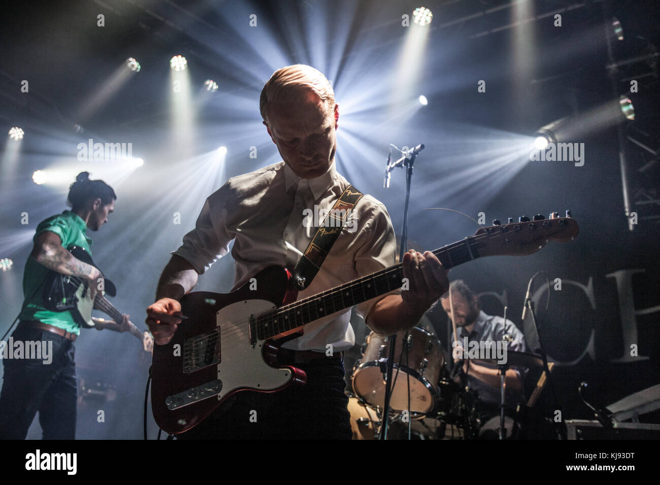 Denmark, Roskilde - Oktober 13, 2017. The Danish rock band Kellermensch ...