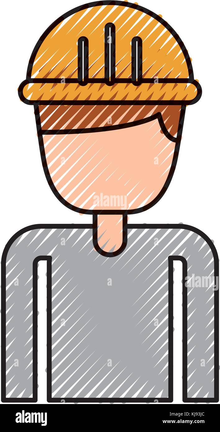 construction worker portrait character manager Stock Vector Image & Art ...