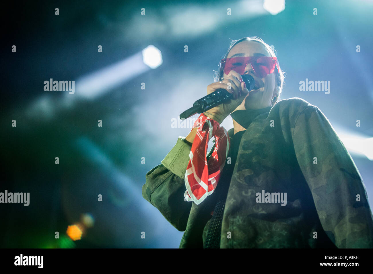 Denmark, Copenhagen - July 22, 2017. The Danish singer, songwriter and ...