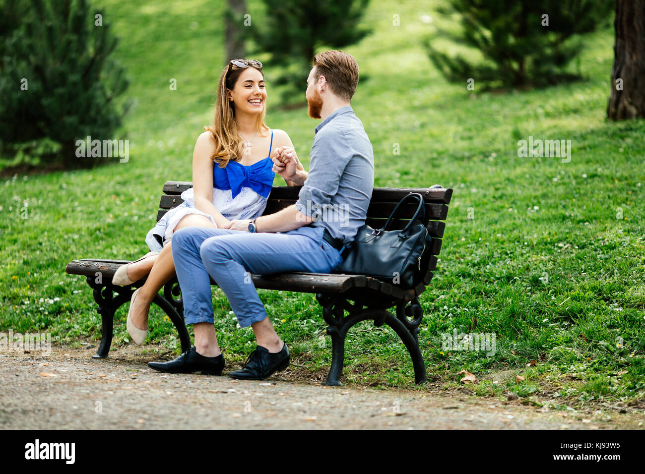 Couple in love spending time in nature Stock Photo - Alamy