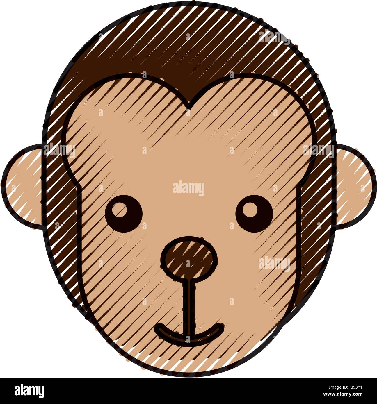 cute baby monkey animal jungle zoo Stock Vector Image & Art - Alamy