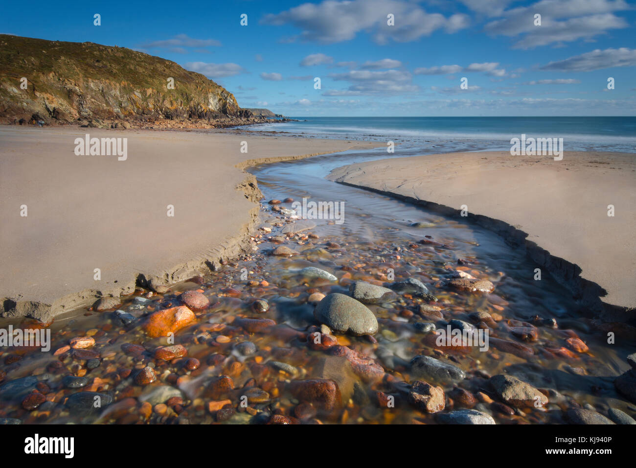 Beautiful Kennack sands Cornwall. A stunning beach on the east of the ...