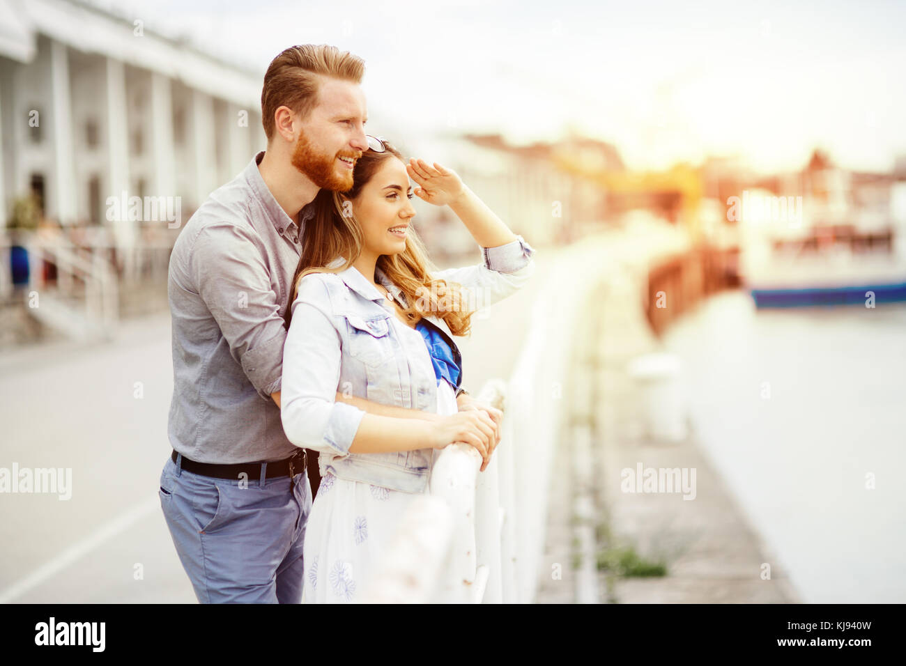 Beautiful happy couple Stock Photo - Alamy