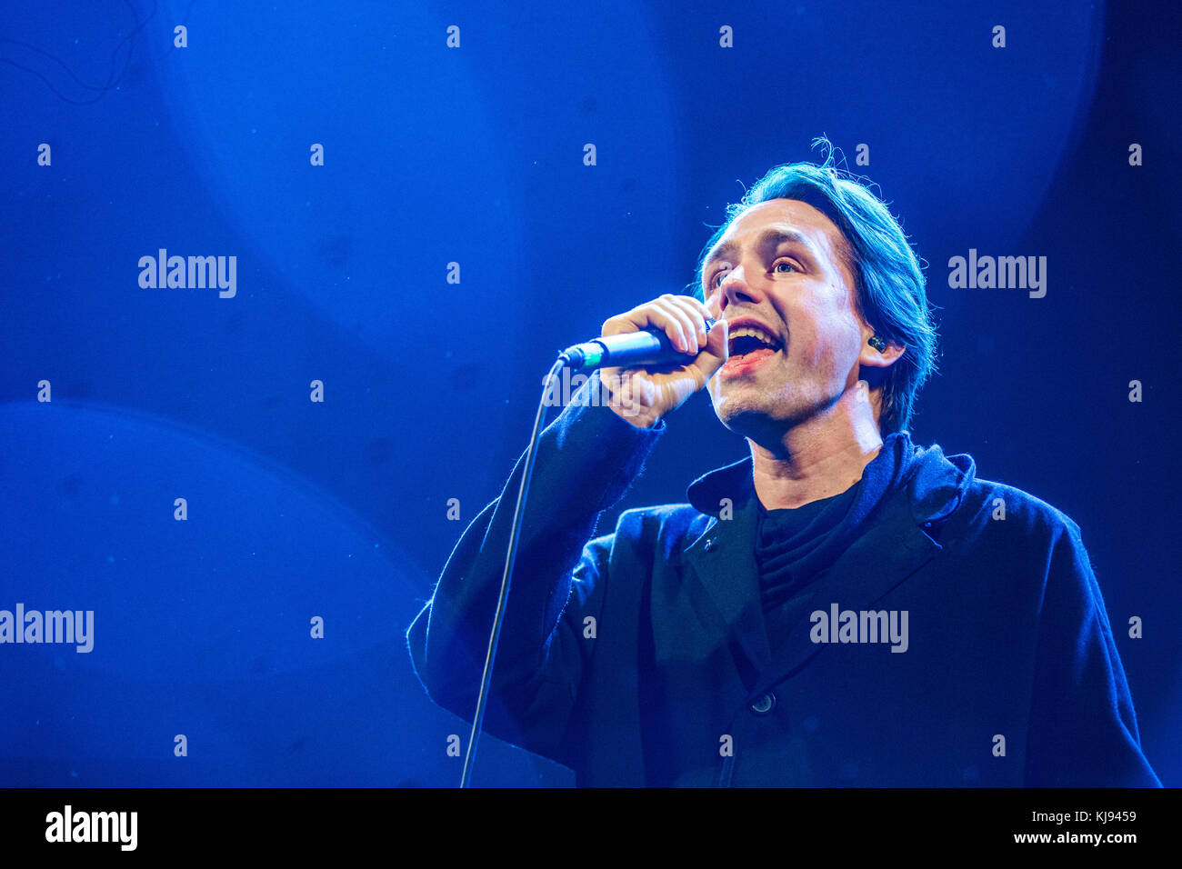 Denmark, Tisvildeleje – July 20, 2017. The Danish rock band Mew ...