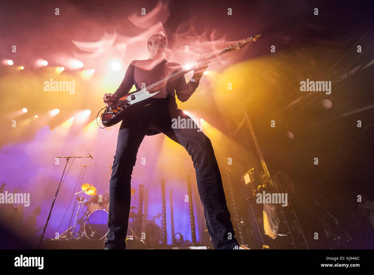 Denmark, Tisvildeleje – July 20, 2017. The Danish rock band Mew ...