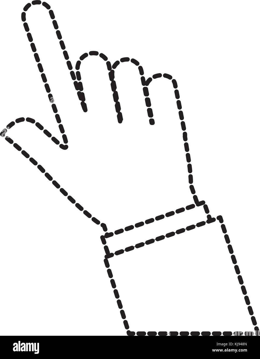 Finger pushing screen Stock Vector Images - Alamy