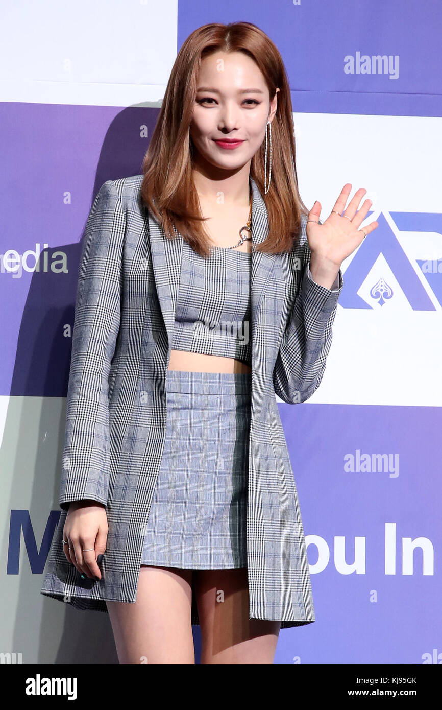 22nd Nov, 2017. S. Korean vocal group Kard Jeon So-min, a member of ...