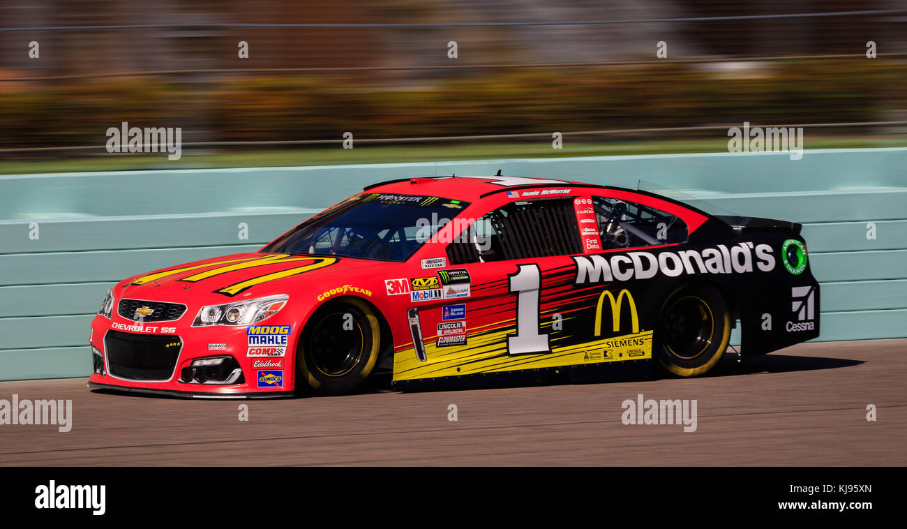 Homestead, Fla, USA. 17th Nov, 2017. Jamie McMurray, driver of the (1 ...