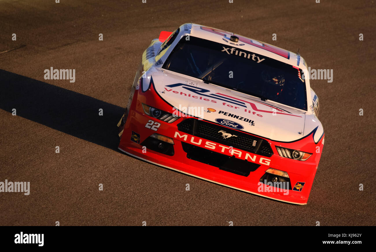 Homestead, Fla, USA. 17th Nov, 2017. Sam Hornish Jr, driver of the (22 ...