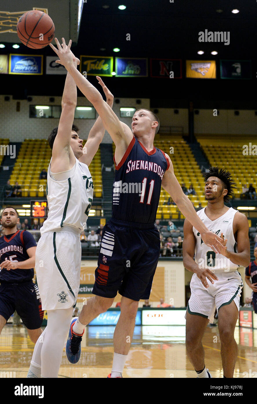 Williamsburg, VA, USA. 21st Nov, 2017. Shenandoah guard CHRIS OATES (11 ...