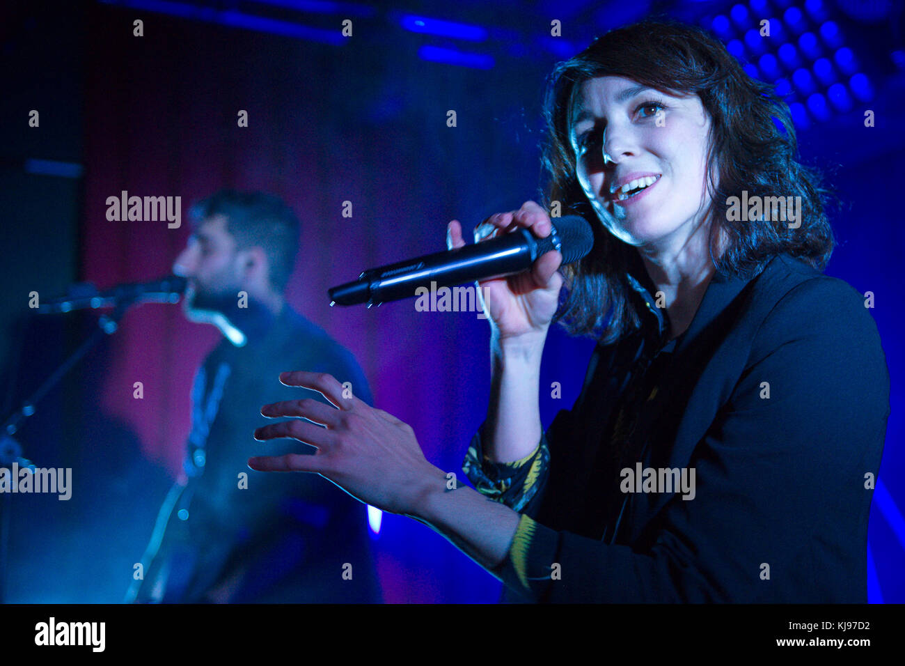 Berlin, Germany. 21st Nov, 2017. Leonard Gogniat and Sophie Burande of ...