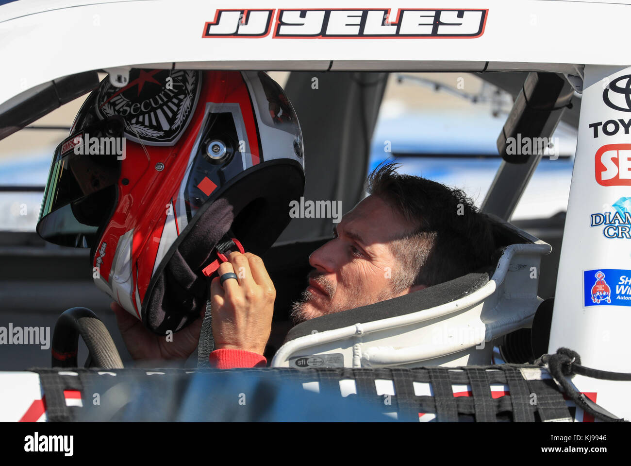 Homestead, Fla, USA. 18th Nov, 2017. JJ Yeley, driver of the (14 ...