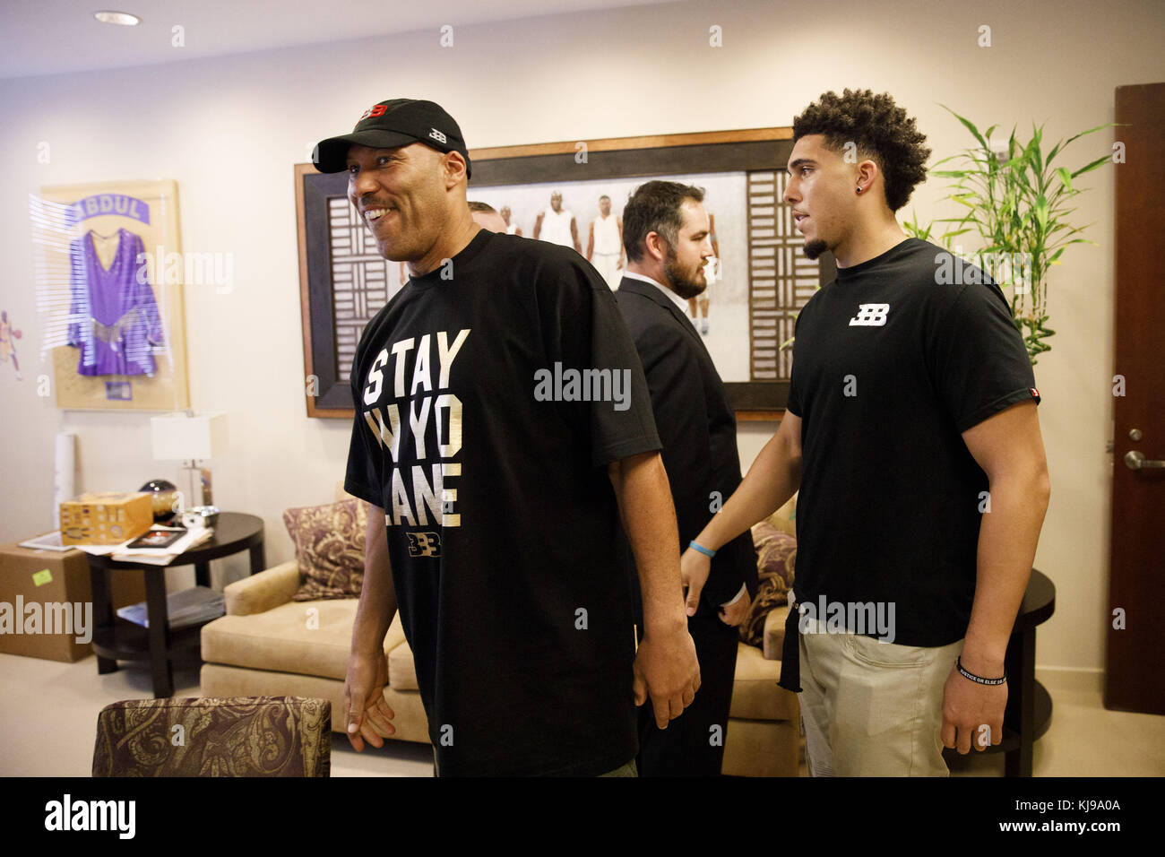 El Segundo, California, USA. 23rd June, 2017. LaVar Ball and son ...