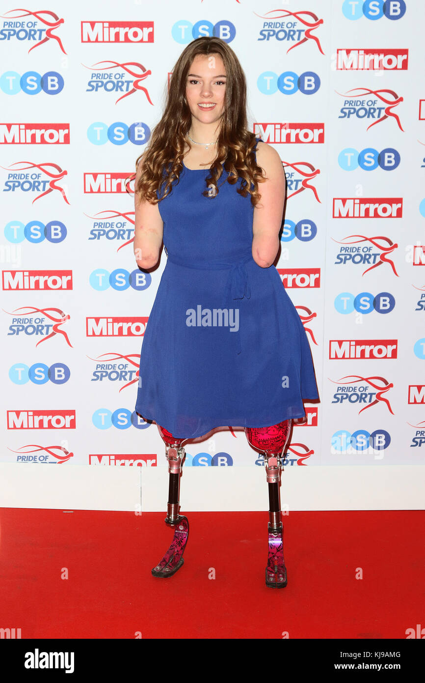 London, UK. 22nd Nov, 2017. Isabelle Weall, Pride of Sport Awards 2017 ...
