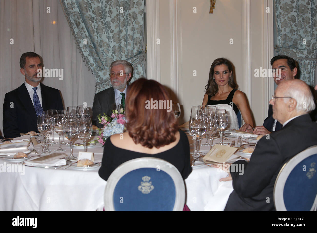 Spanish Kings Felipe VI and Letizia Ortiz with Florencio Dominguez ...