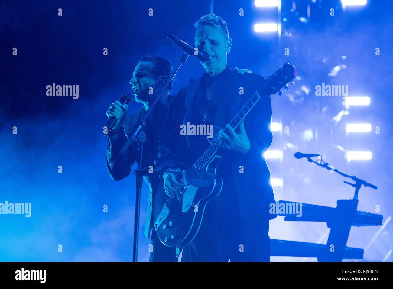 London, UK. 22nd Nov, 2017. Dave Gahan and Martin Gore of Depeche Mode ...
