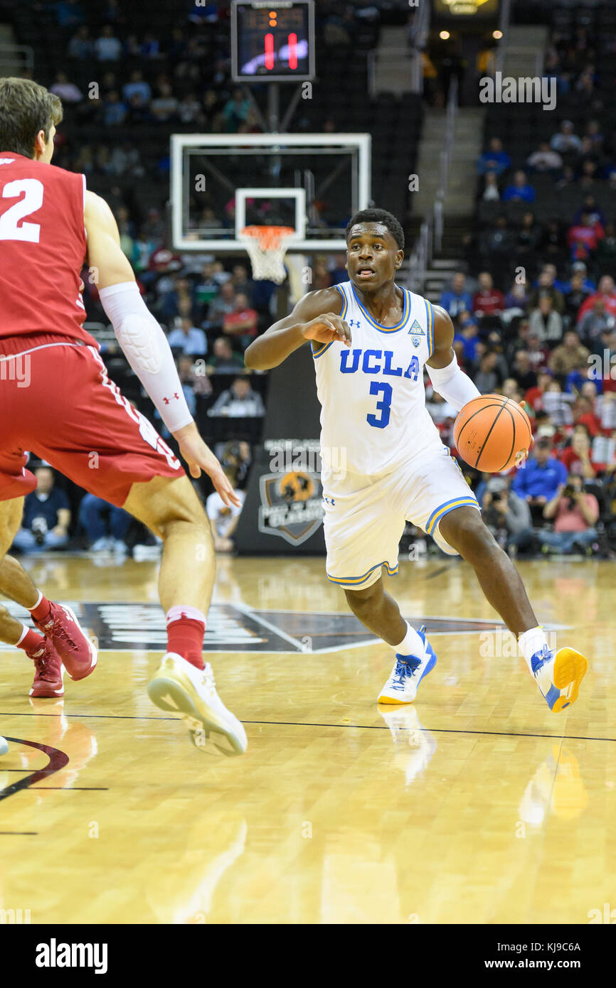 Kansas City, MO. U.S. 21st Nov, 2017. UCLA Bruins guard Aaron Holiday ...