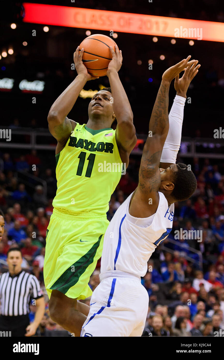 Kansas City, MO. U.S. 21st Nov, 2017. Baylor Bears forward Mark Vital ...