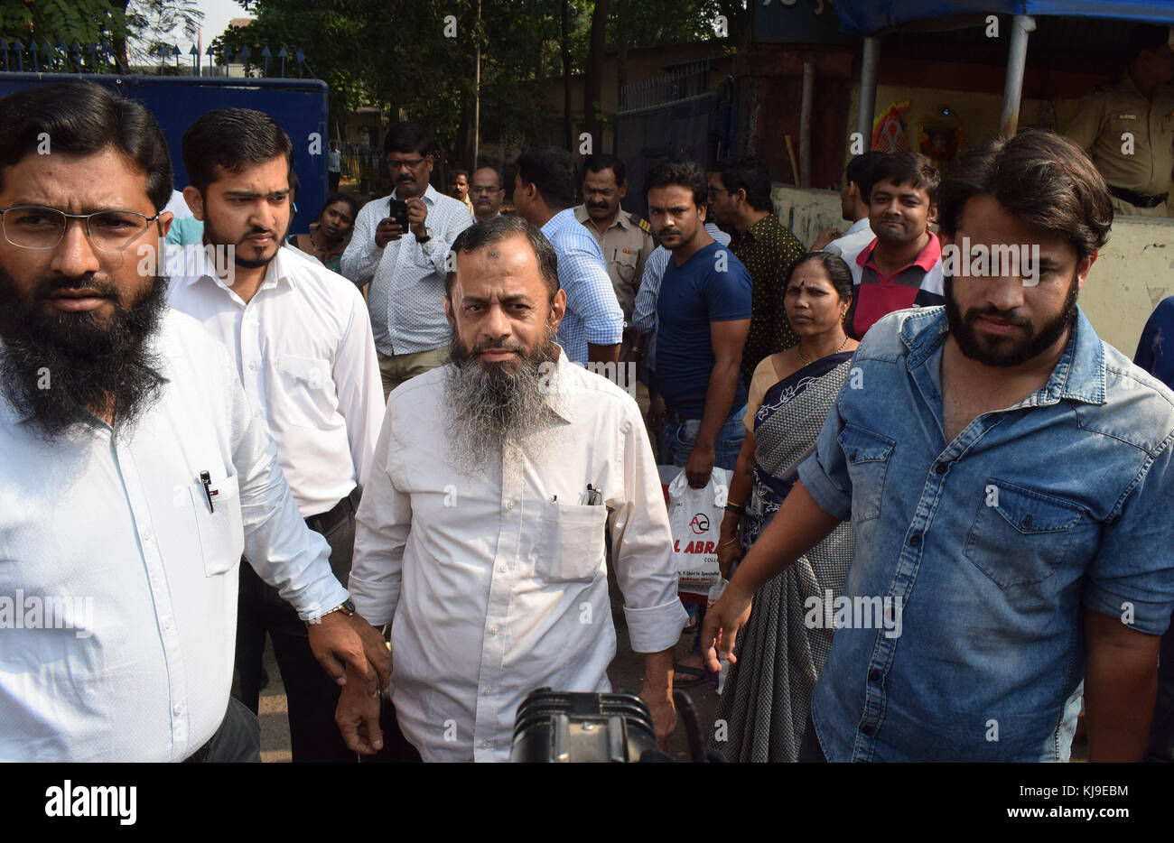 THANE, INDIA - NOVEMBER 22: Saquib Nachan, the 2003 Mulund train bomb ...