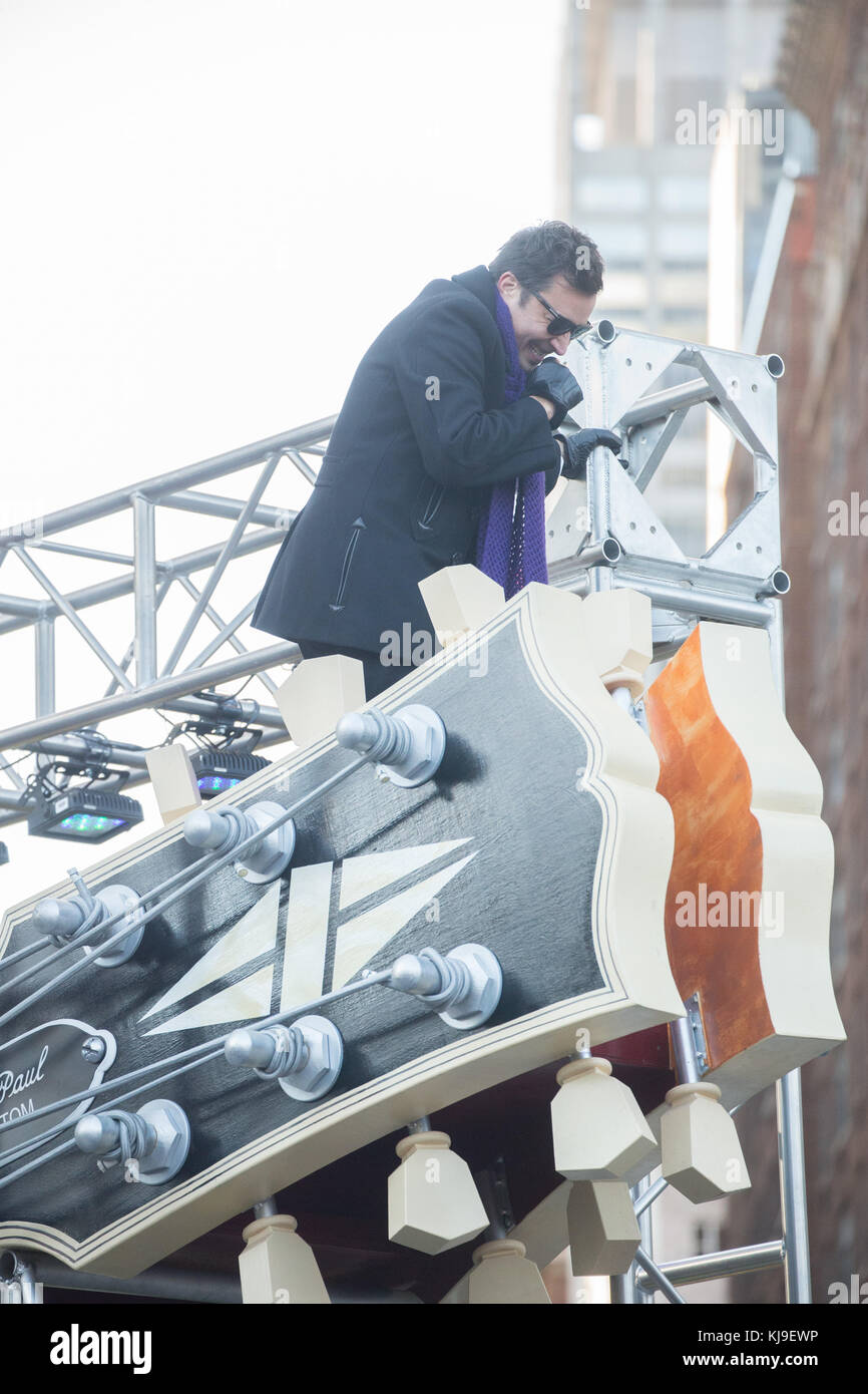 New York, NY, USA. 23rd Nov, 2017. Jimmy Fallon rides his float down ...