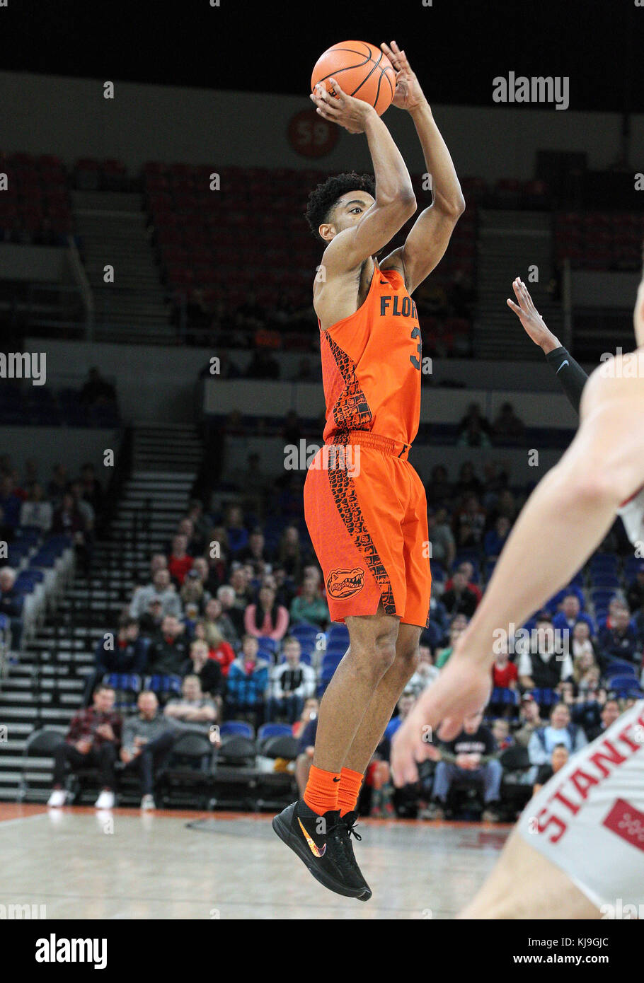 November 23, 2017: Florida Gators guard Jalen Hudson (3) during the ...