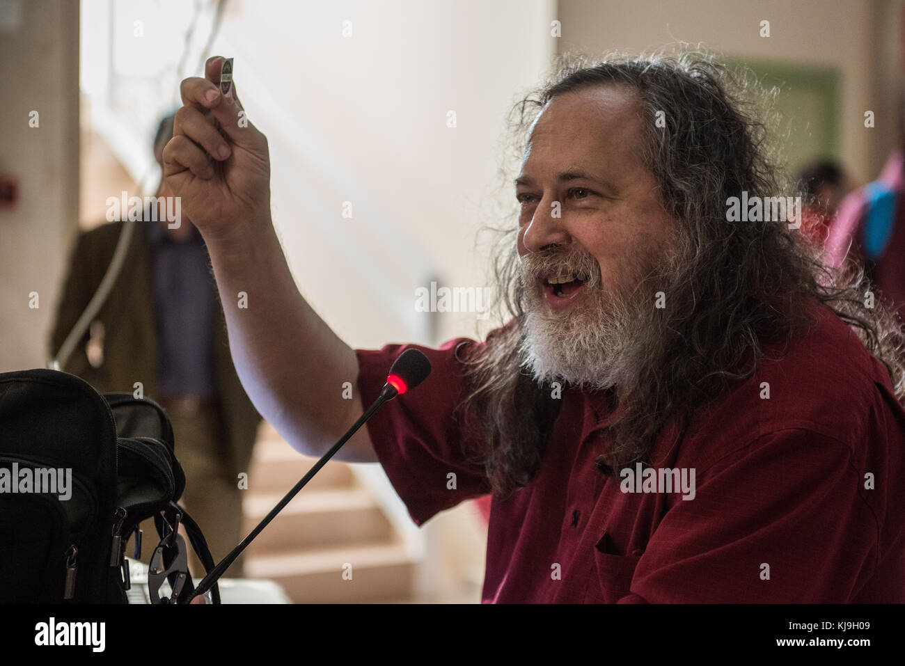 Cáceres, Spain. 24th Nov, 2017. The father of GNU and the Free Software ...