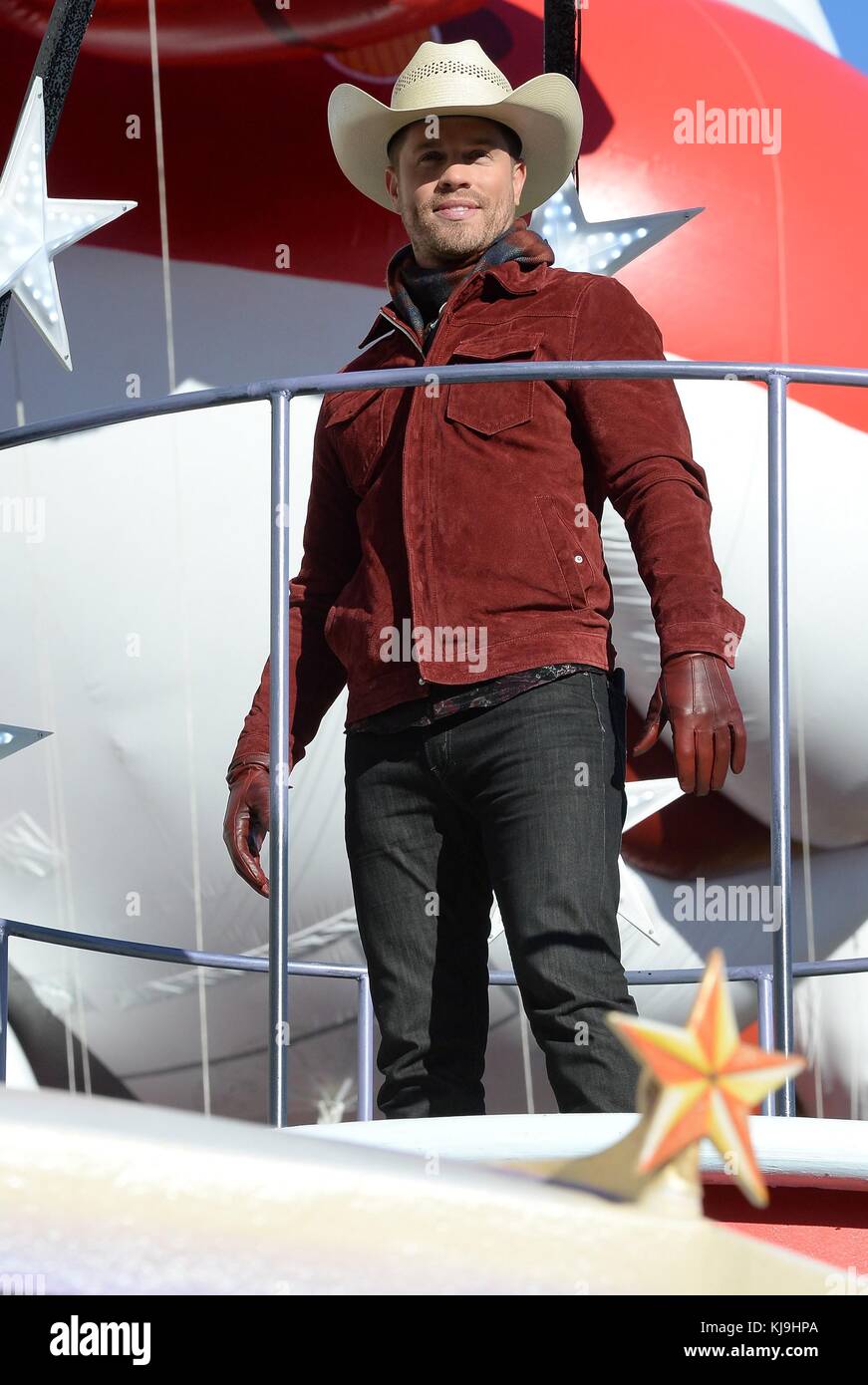 Dustin Lynch out and about for Macy's Thanksgiving Day Parade, , New ...