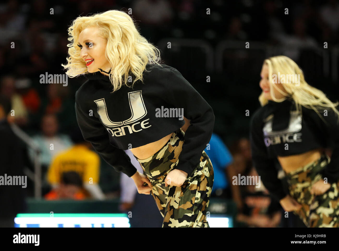 Coral Gables, Florida, USA. 16th Nov, 2017. The Miami Sunsations dance ...