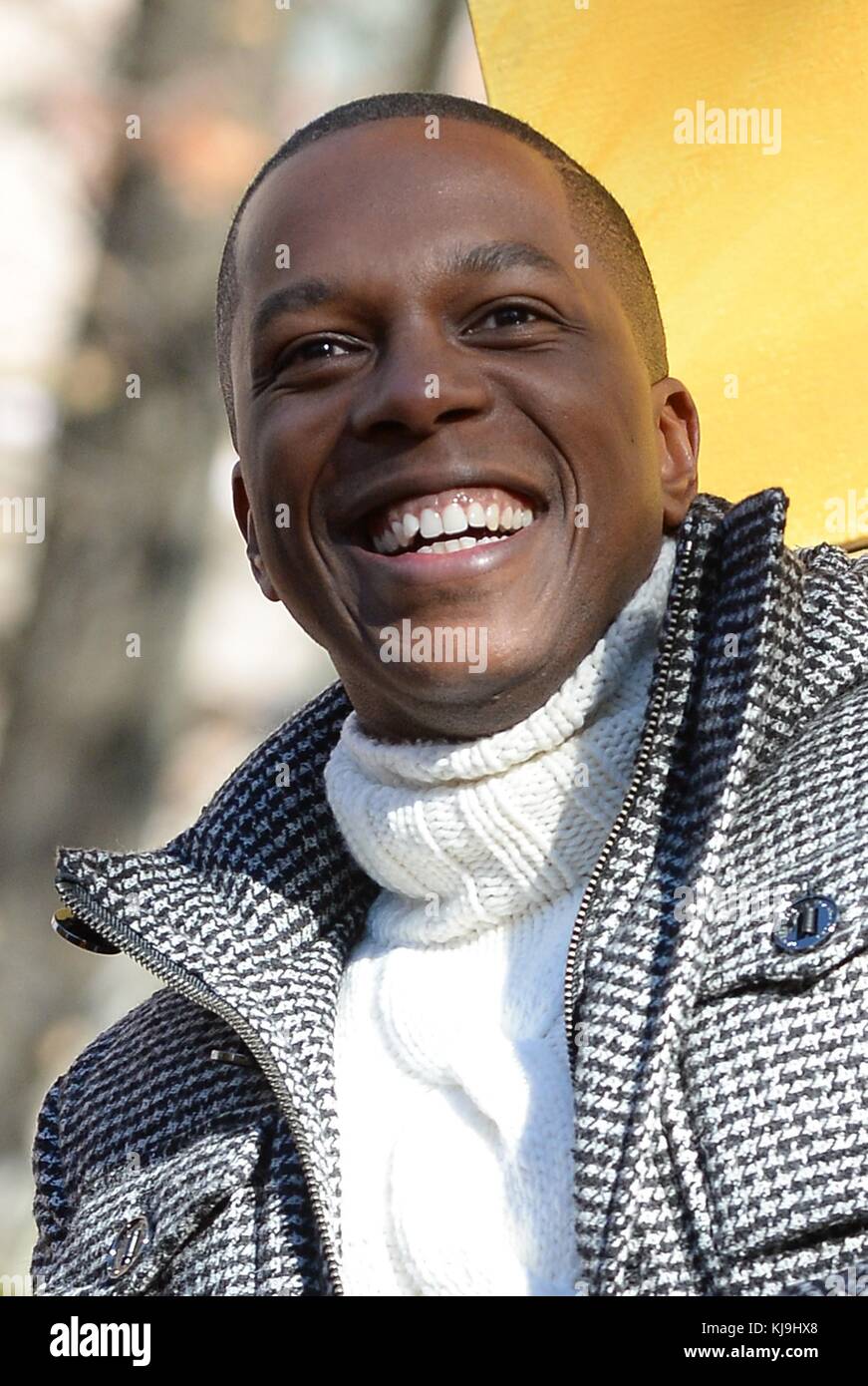 New York, NY, USA. 23rd Nov, 2017. Leslie Odom Jr out and about for ...