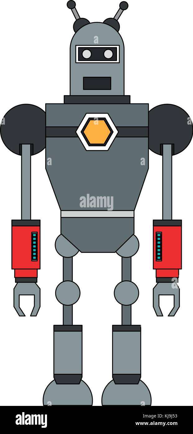 Cute robot cartoon Stock Vector Image & Art - Alamy
