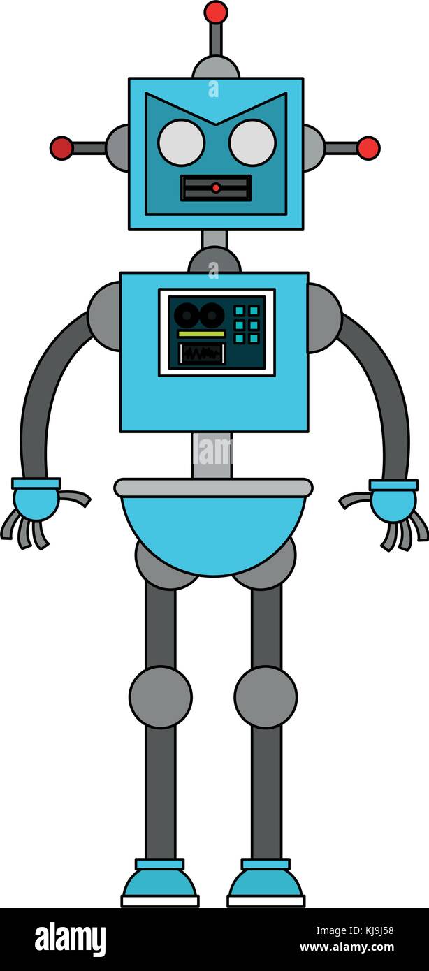 Cute robot cartoon Stock Vector Image & Art - Alamy