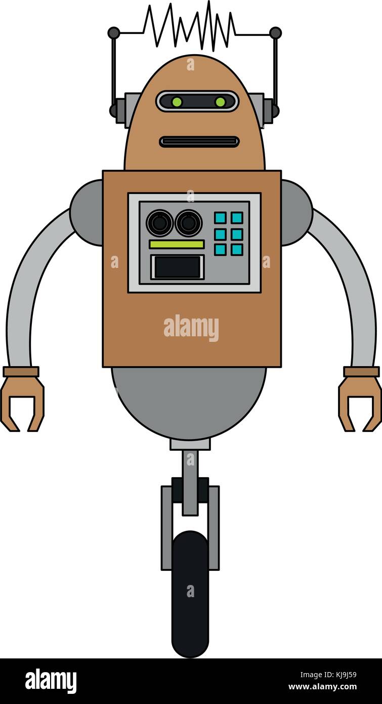 Cute robot cartoon Stock Vector Image & Art - Alamy