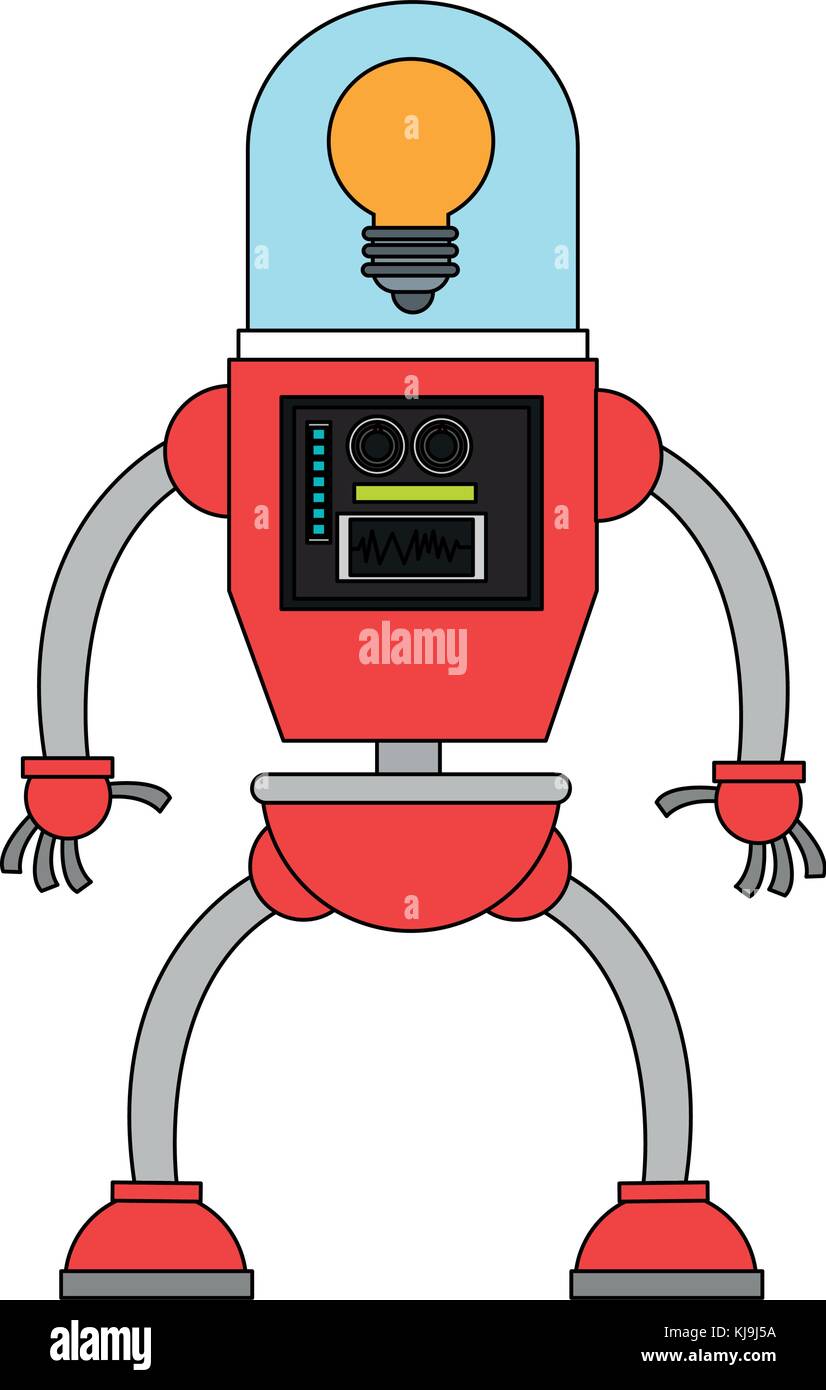 Cute robot cartoon Stock Vector Image & Art - Alamy