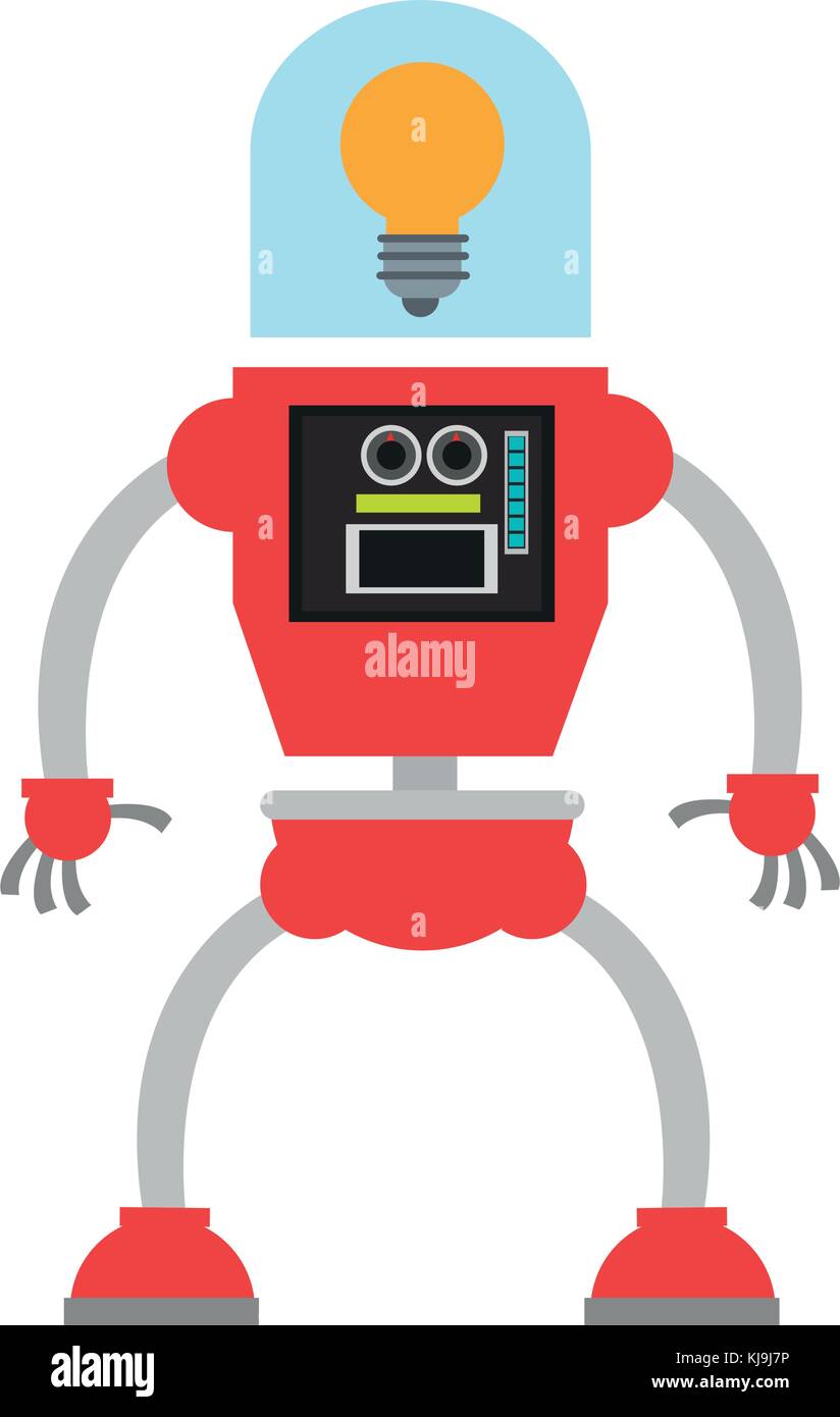 Cute robot cartoon Stock Vector Image & Art - Alamy