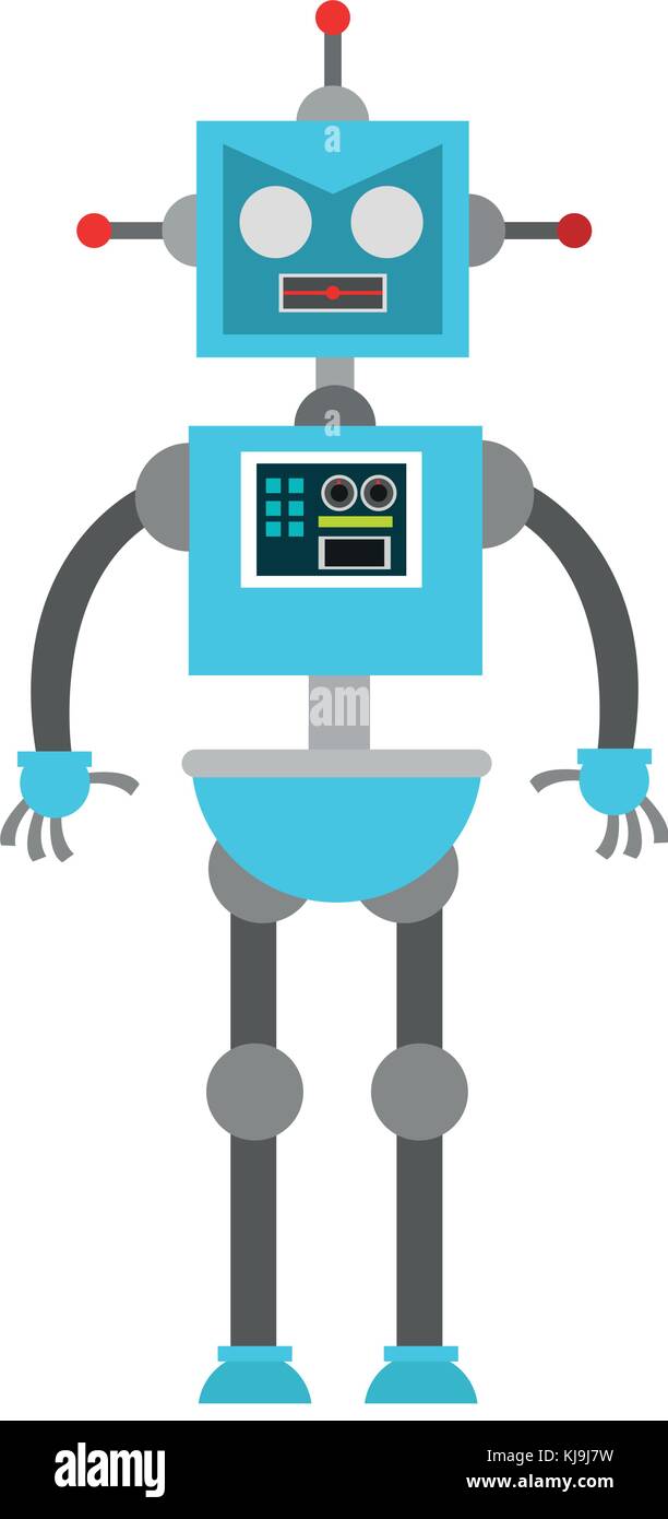 Cute robot cartoon Stock Vector Image & Art - Alamy