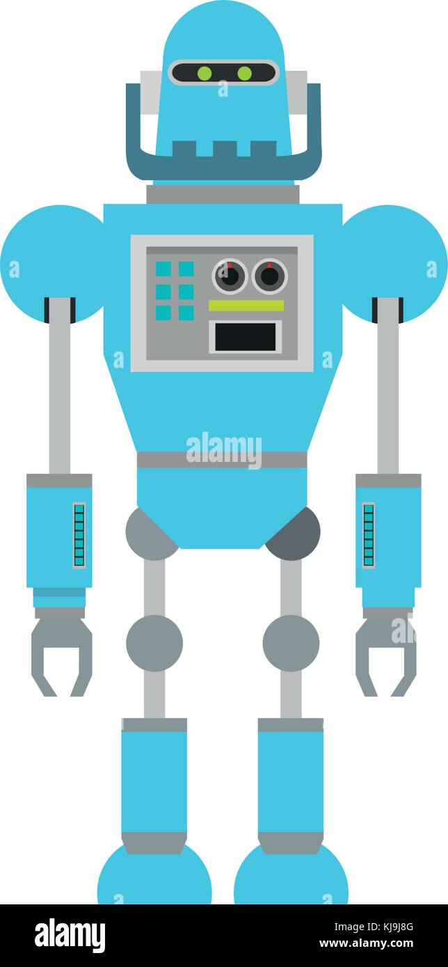 Cute robot cartoon Stock Vector Image & Art - Alamy