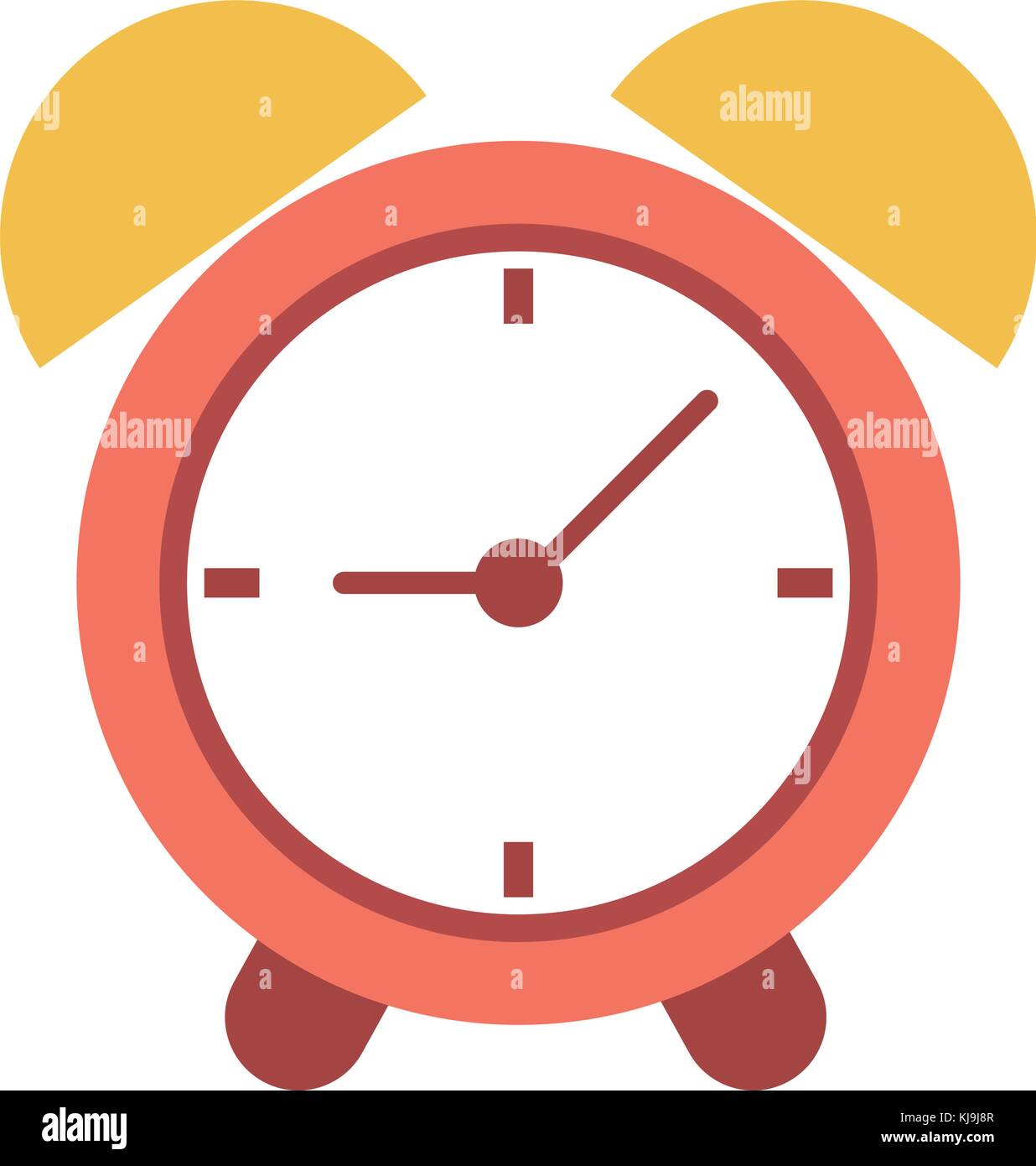 Clock with alarm bells Stock Vector Image & Art - Alamy