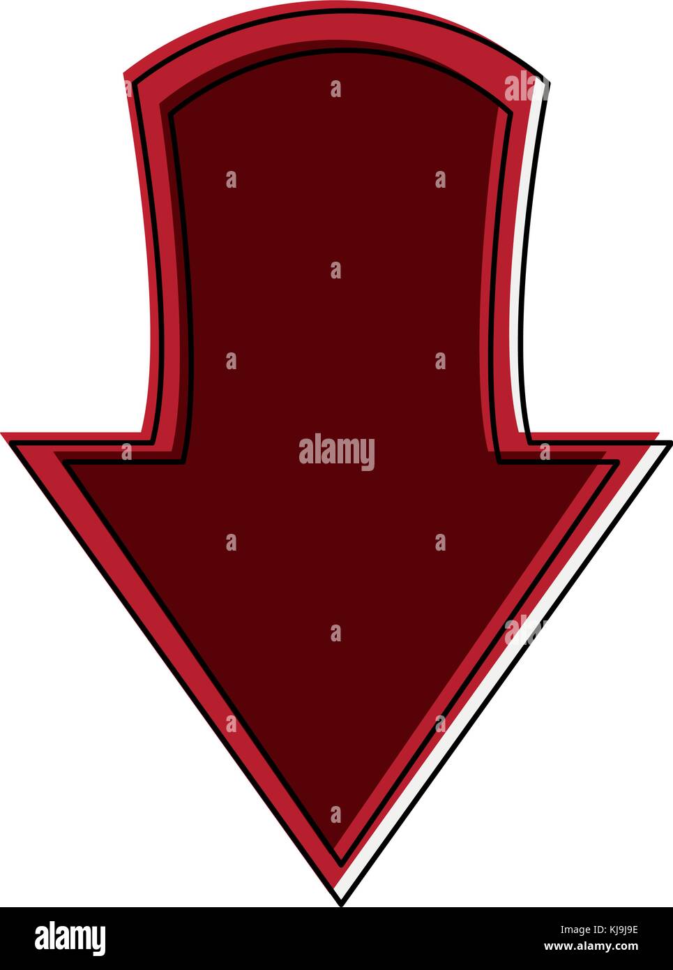 Arrow down symbol Stock Vector Image & Art - Alamy