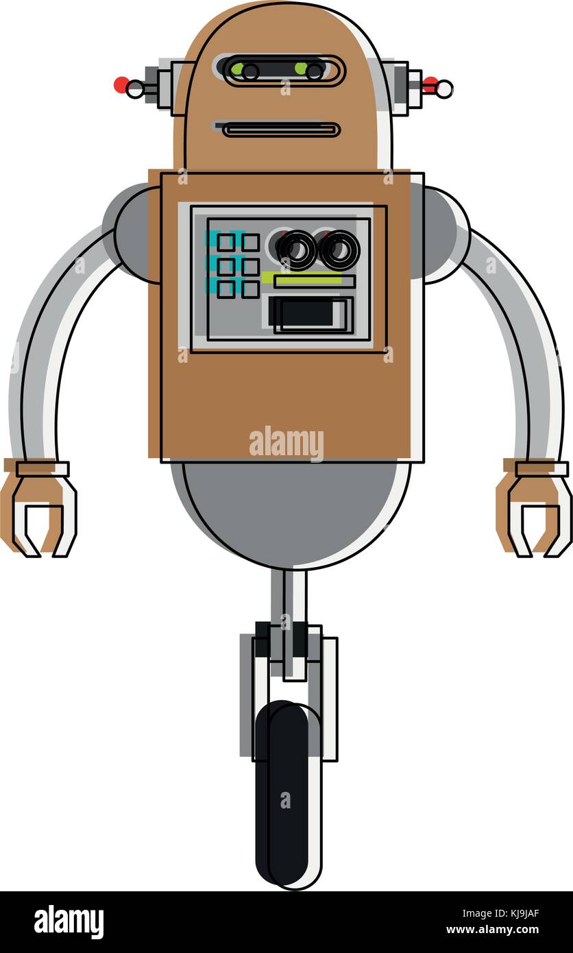 Cute robot cartoon Stock Vector Image & Art - Alamy