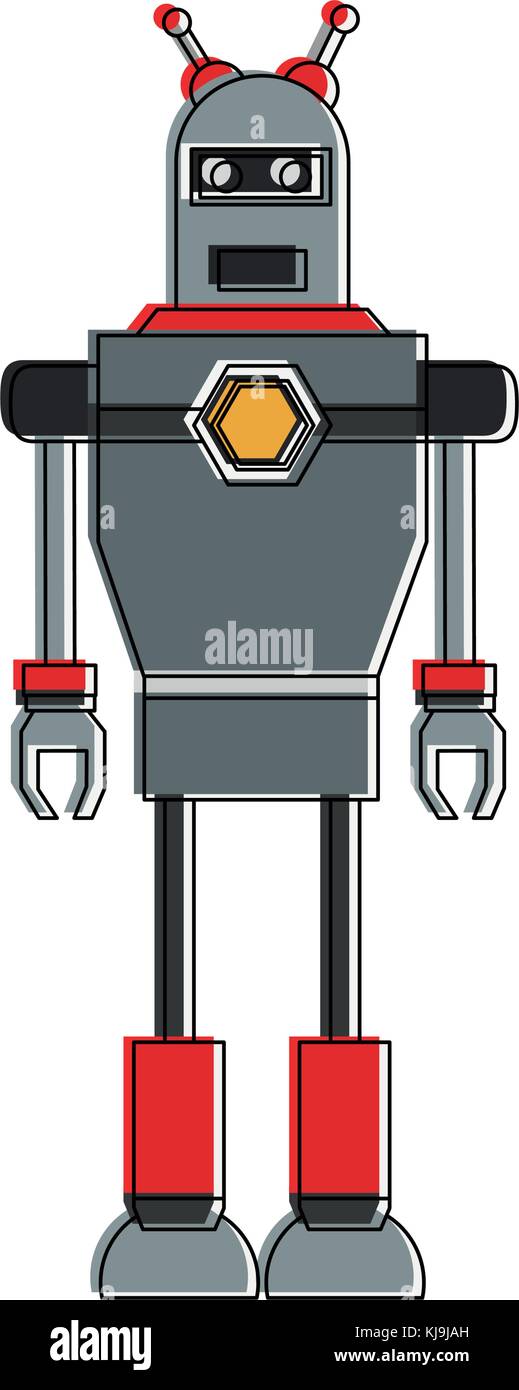 Cute robot cartoon Stock Vector Image & Art - Alamy