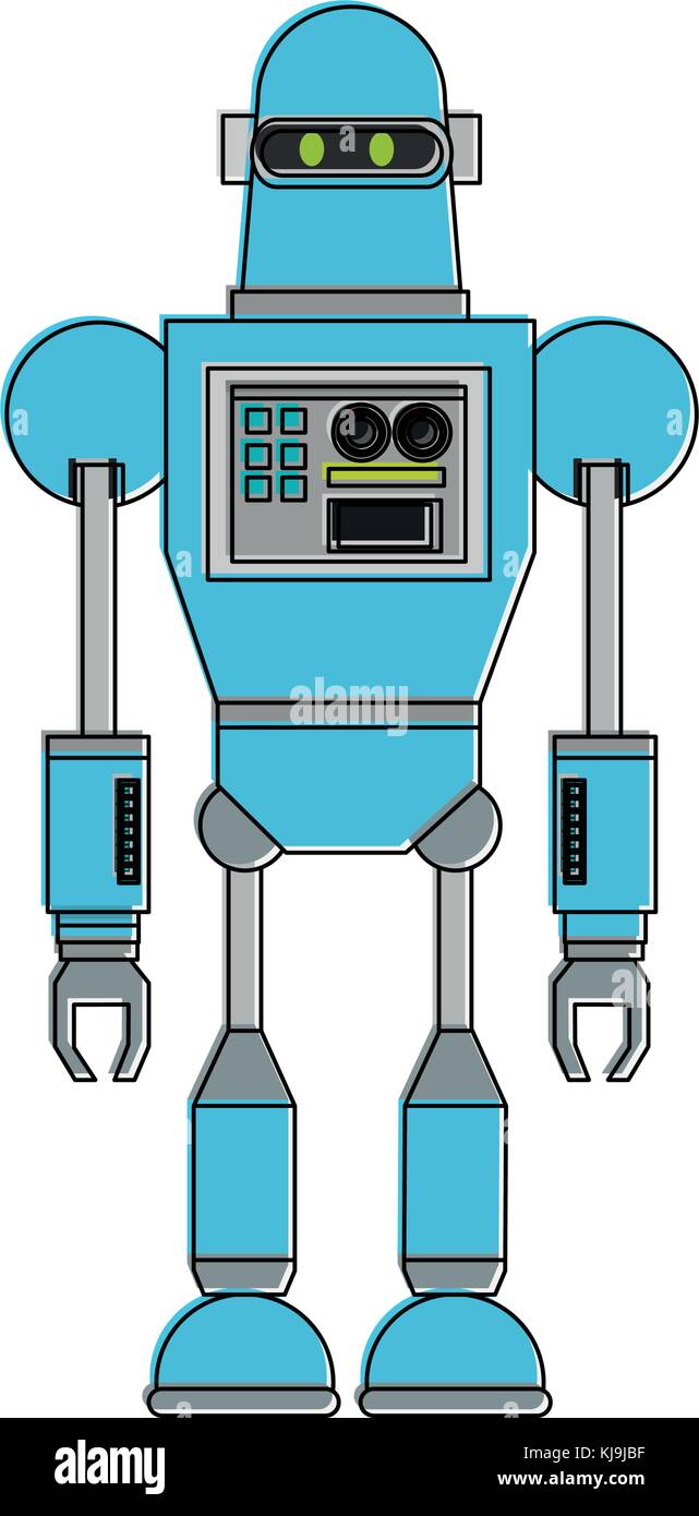 Cute robot cartoon Stock Vector Image & Art - Alamy