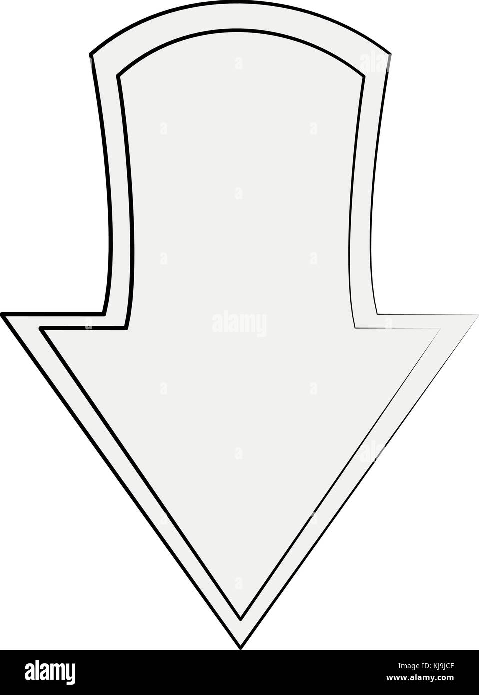 Arrow down symbol Stock Vector Image & Art - Alamy