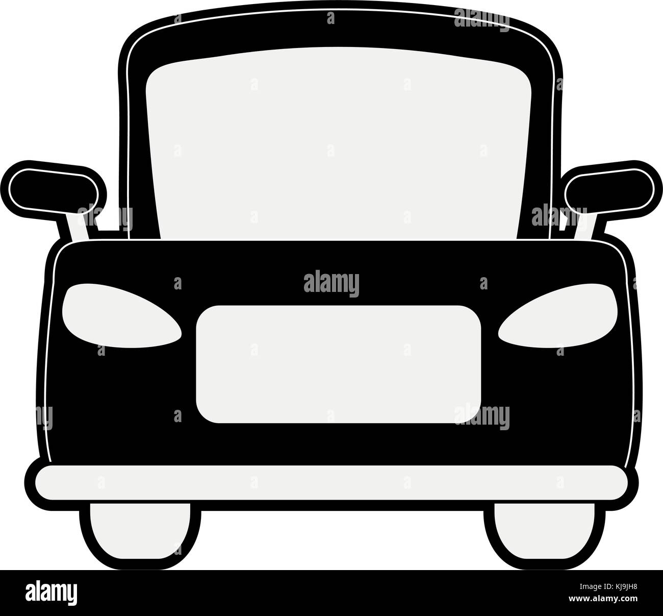 Car frontview vehicle Stock Vector Image & Art - Alamy