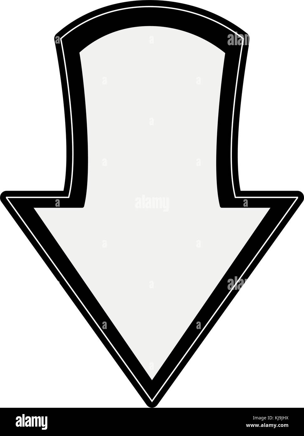 Arrow down symbol Stock Vector Image & Art - Alamy