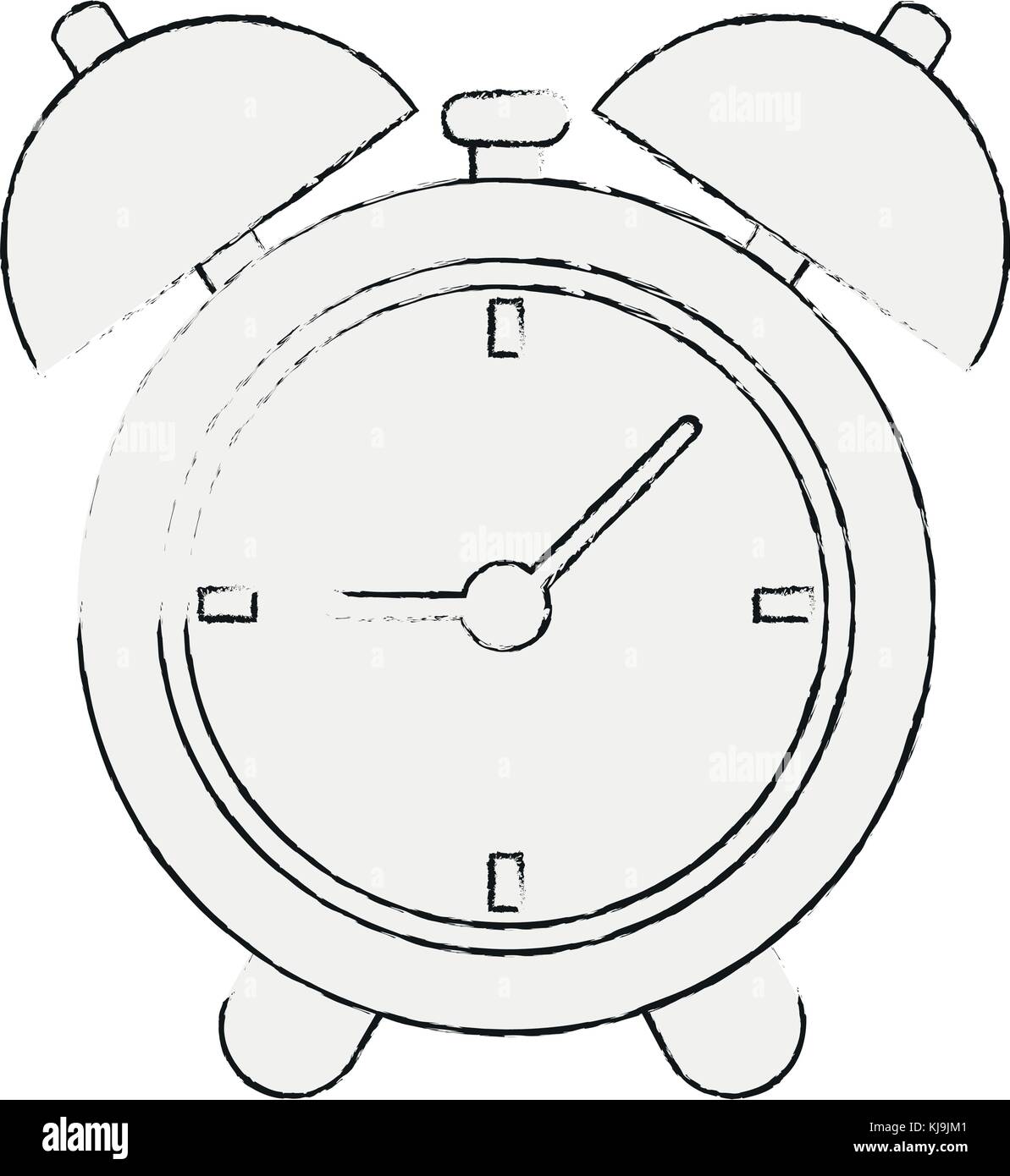 Clock with alarm bells Stock Vector Image & Art - Alamy