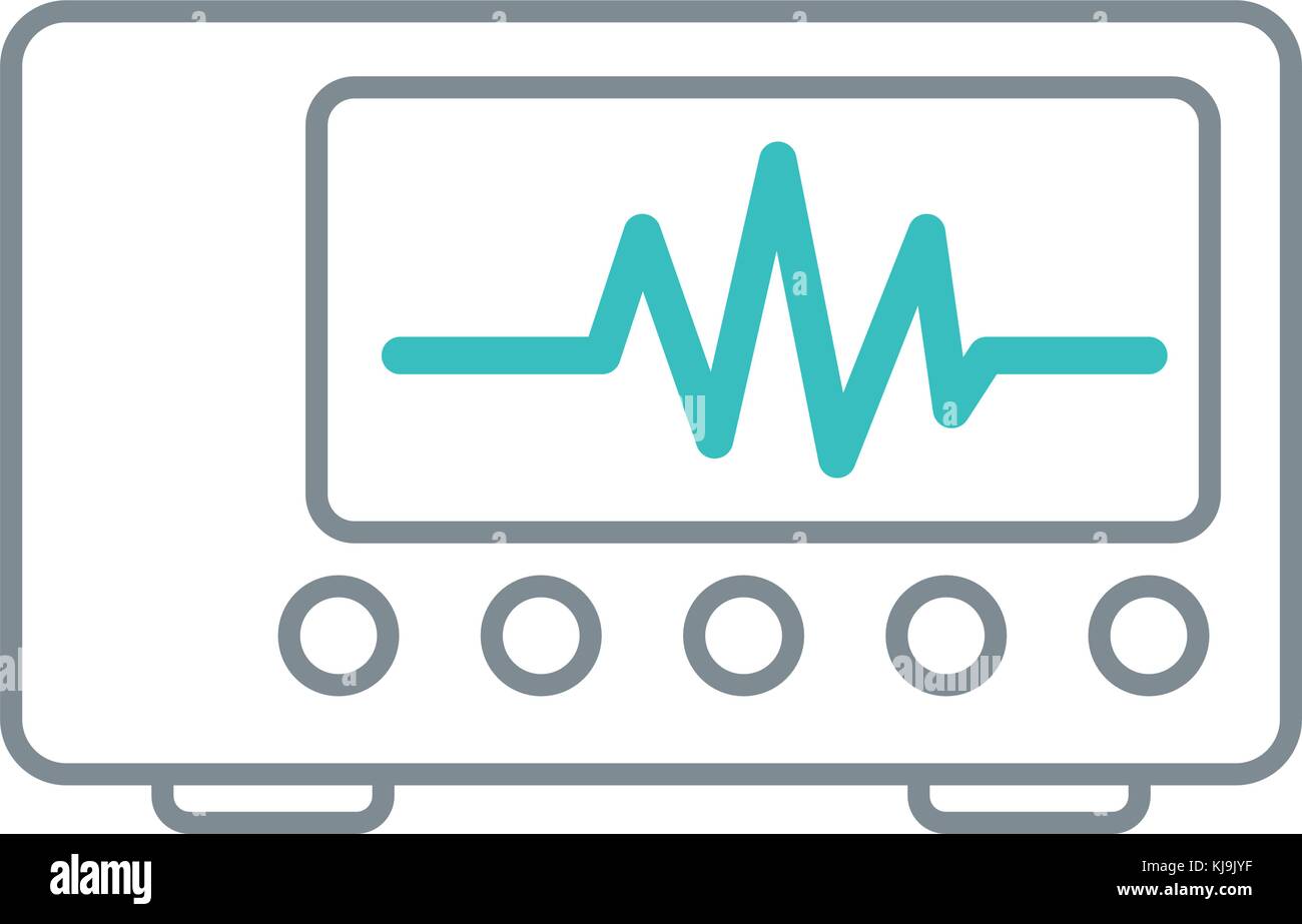 Heartbeat medical machine Stock Vector Image & Art - Alamy